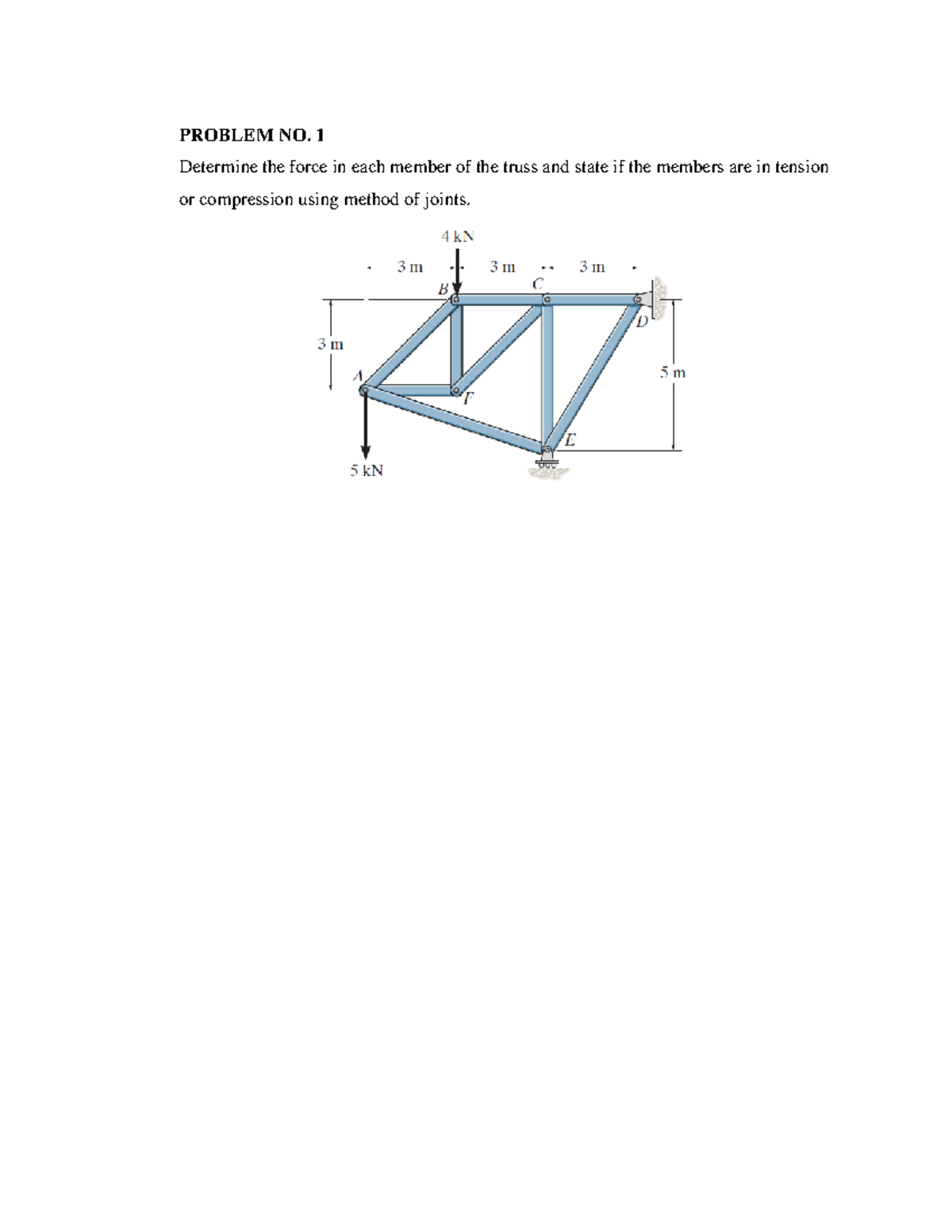 Problem Set 2: Statics of Rigid Bodies & Truss Analysis - Studocu