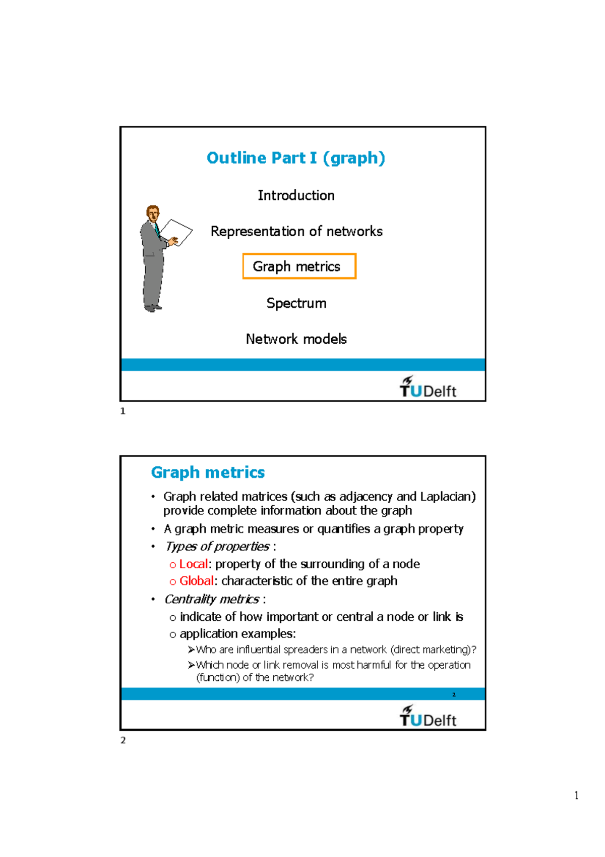 Complex Networks 2: Graph Metrics Overview and Analysis - Studeersnel