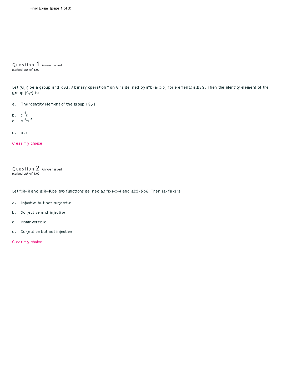 Final Exam Study Guide MATH 1302-01: Discrete Mathematics - Studocu