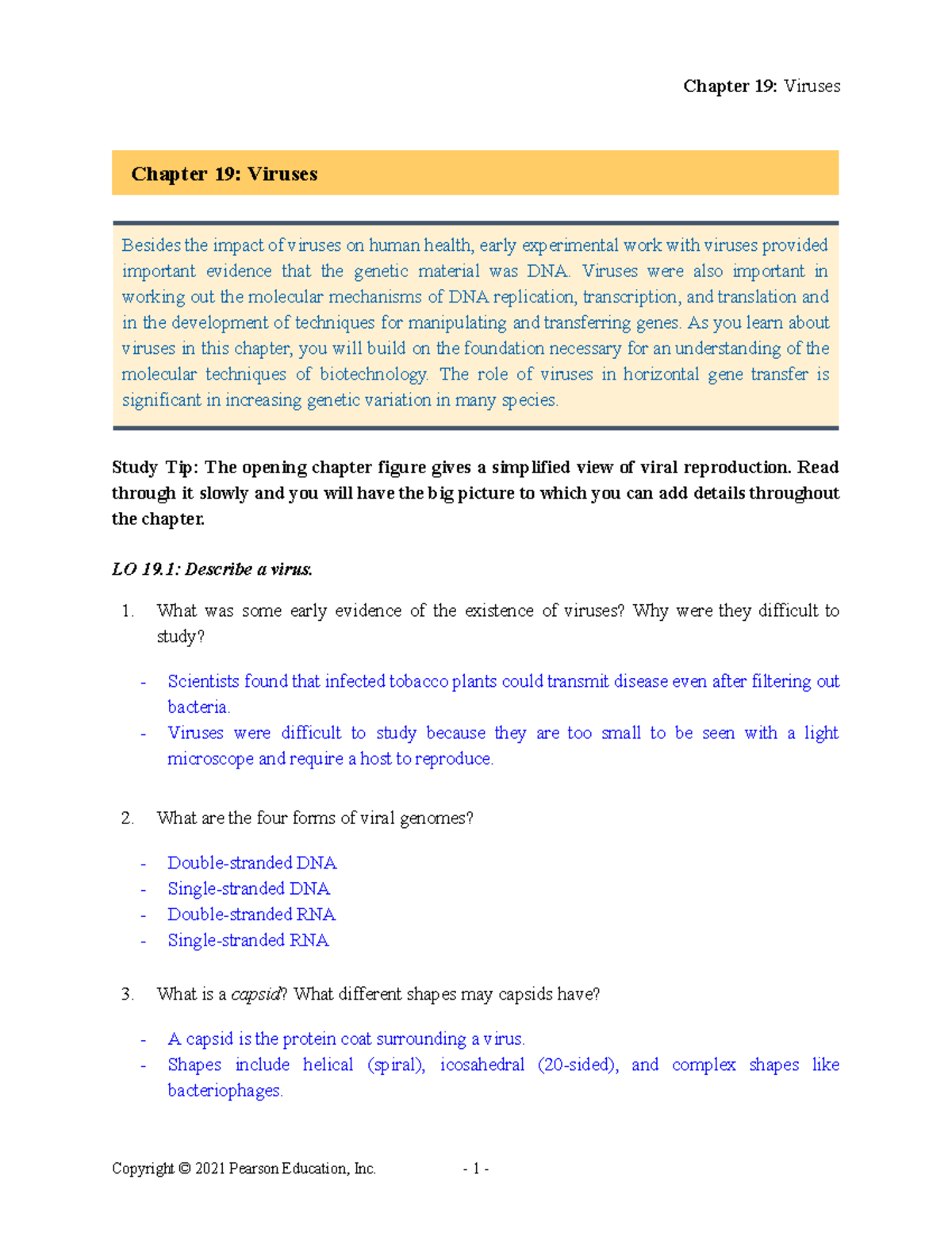 Chapter 19: Viruses - Understanding Viral Structure and Function - Studocu
