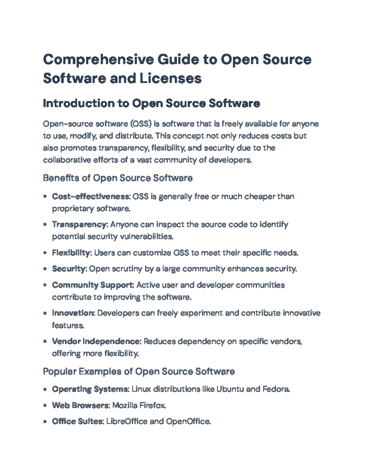 Comprehensive Guide to Open Source Software & Licenses - Comprehensive Guide to Open Source ...