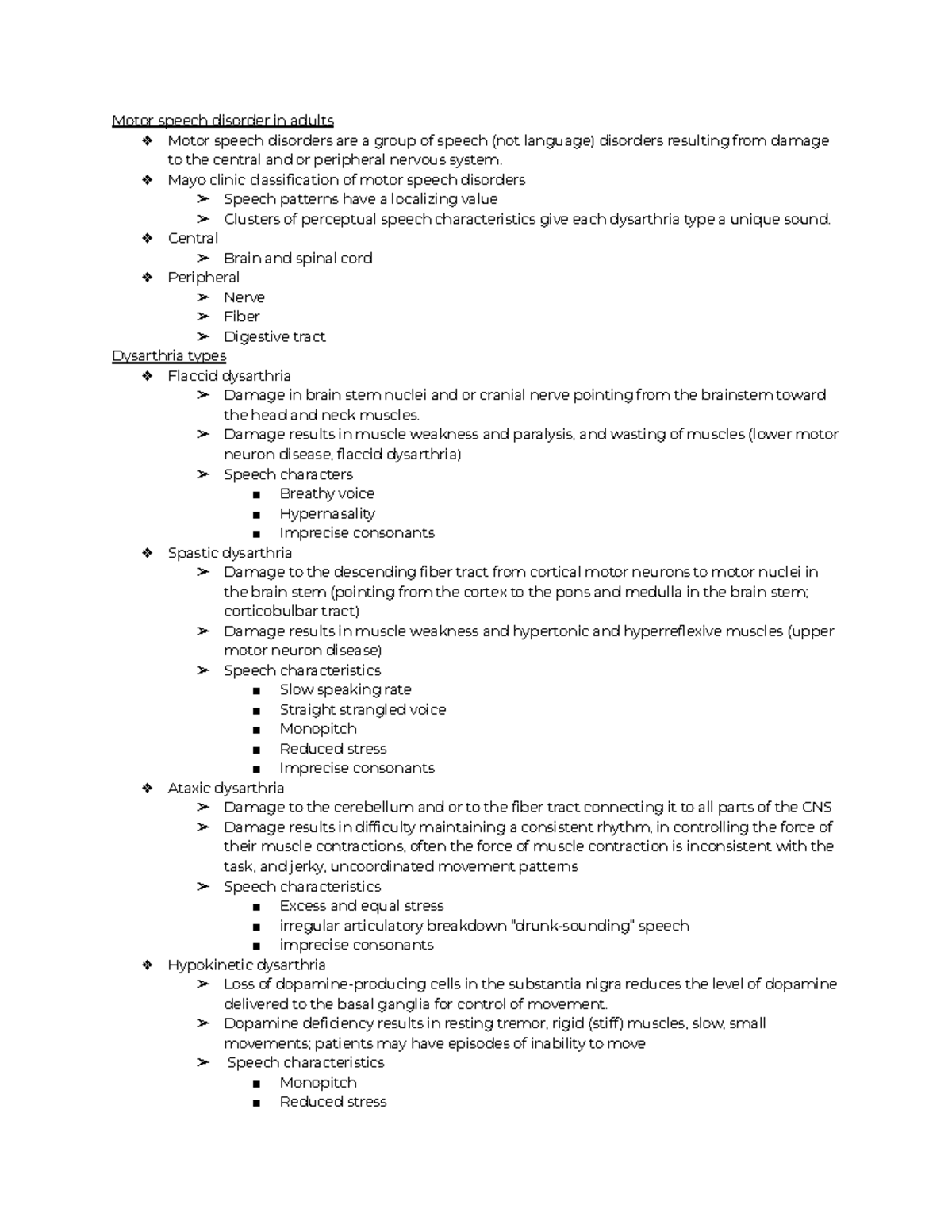 Fluency Disorders: Stuttering Types and Treatment Strategies - Studocu