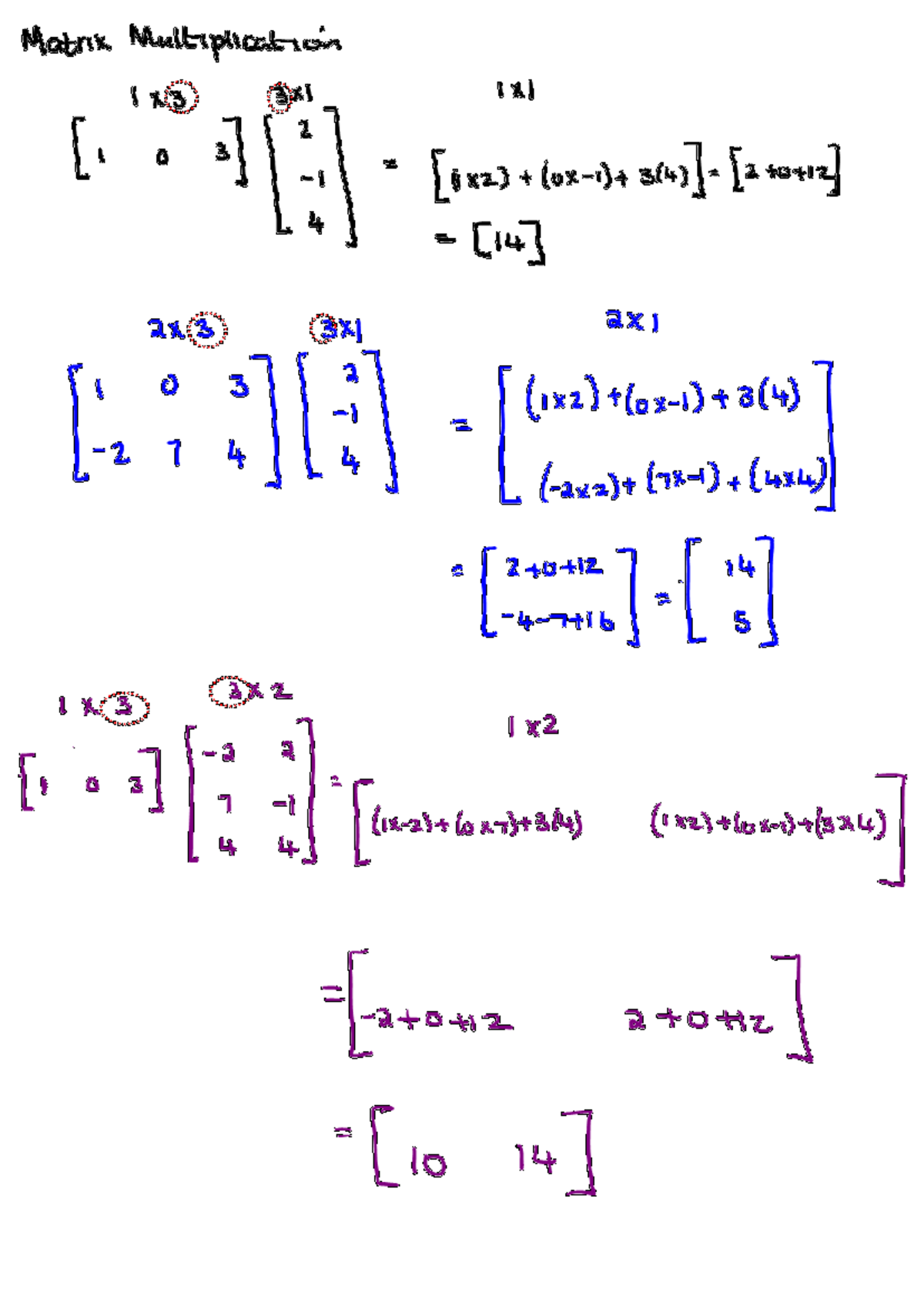 Matrix Multiplication - STAT1000 - Studocu