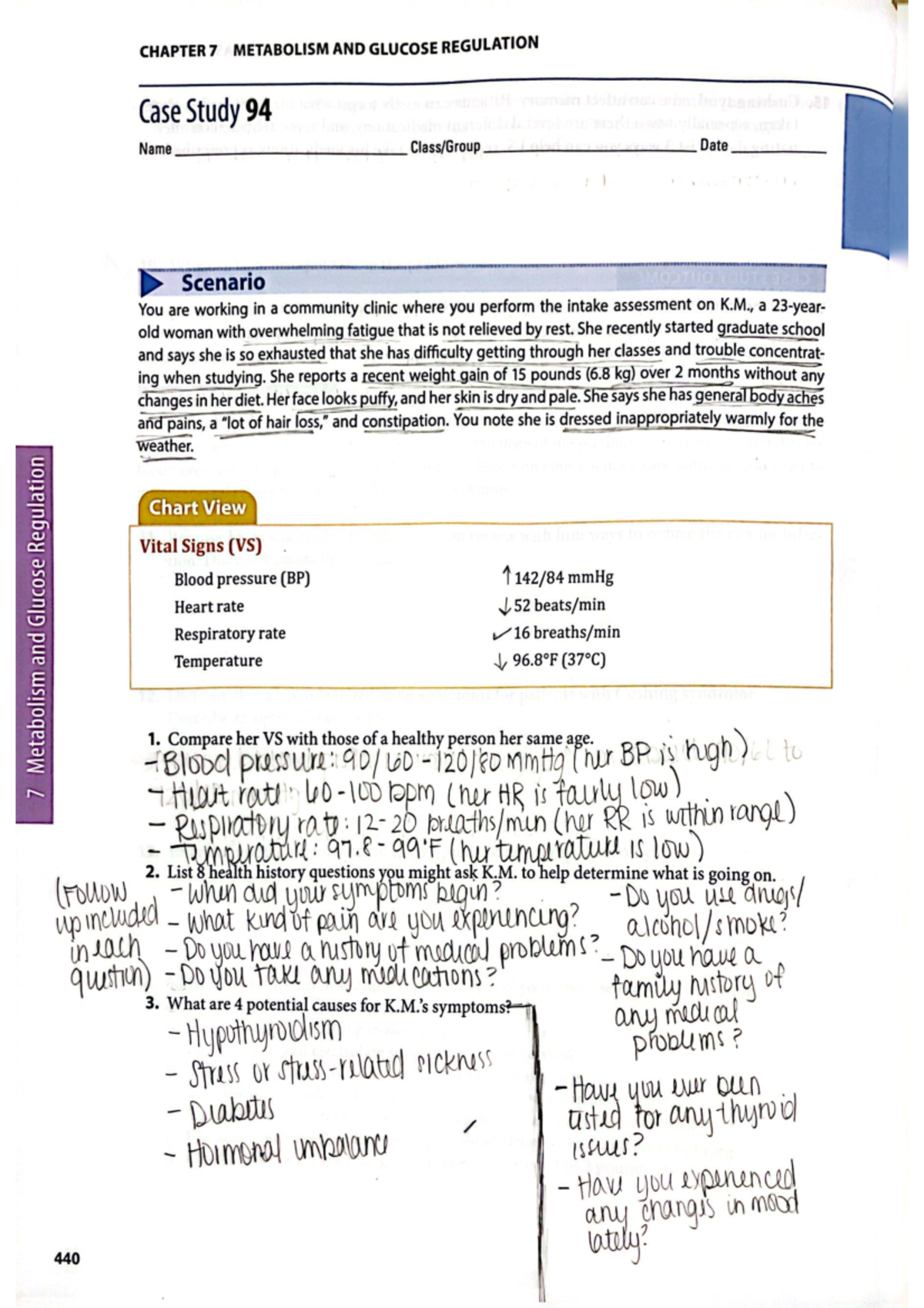 Case Study #94 - Clinical Reasoning Cases in Nursing textbook - NR4163 ...