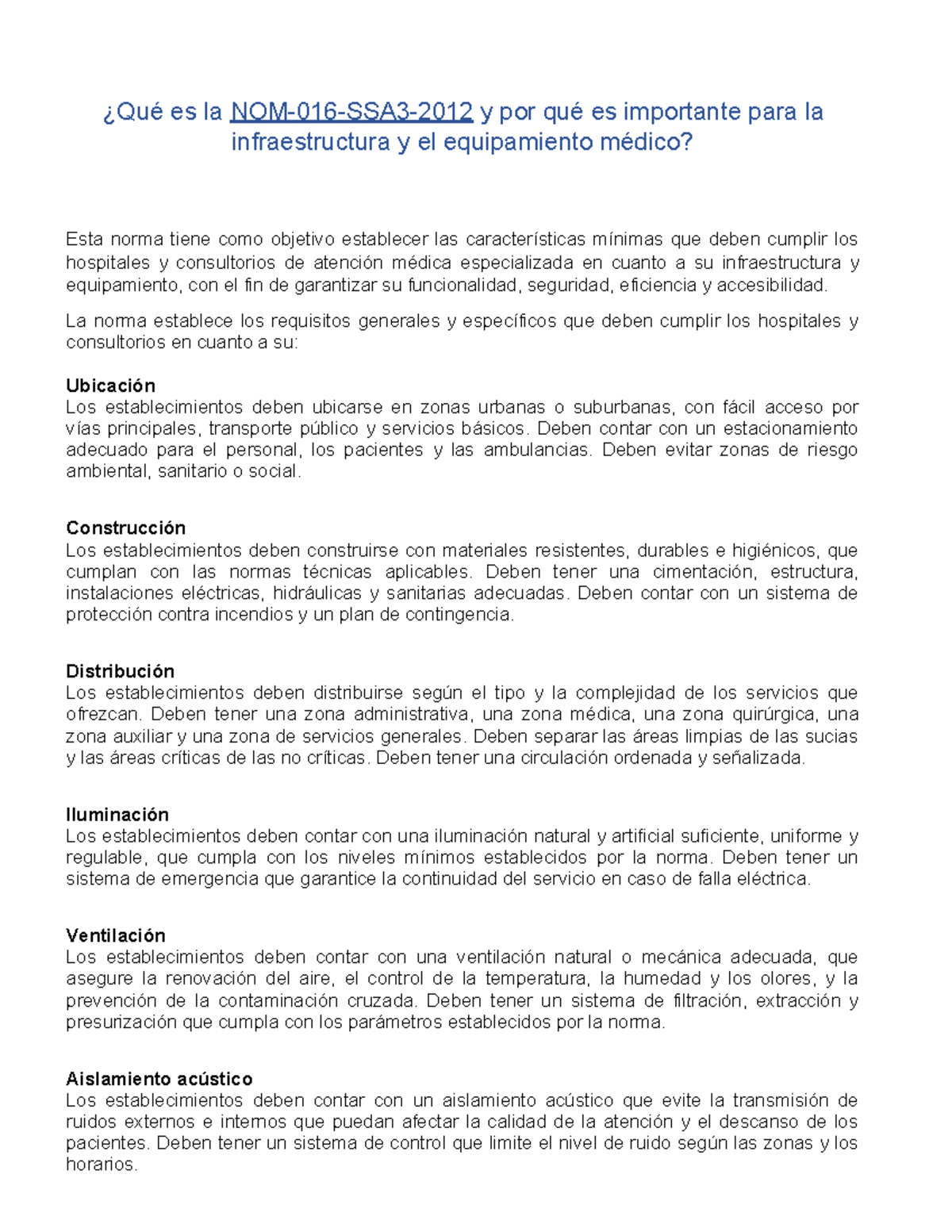 Qué es la NOM - resumen de la norma oficial mexicana - ¿Qué es la NOM ...