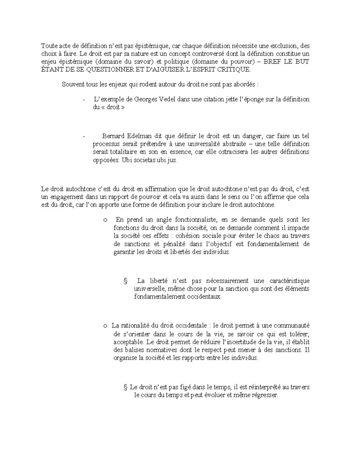 NOTE DE COURS AUTOCHTONE : Épistémologie et Droit des Premiers Peuples ...