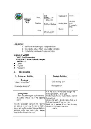 Classroom Observation Guide - CLASSROOM OBSERVATION GUIDE OBSERVED BY ...