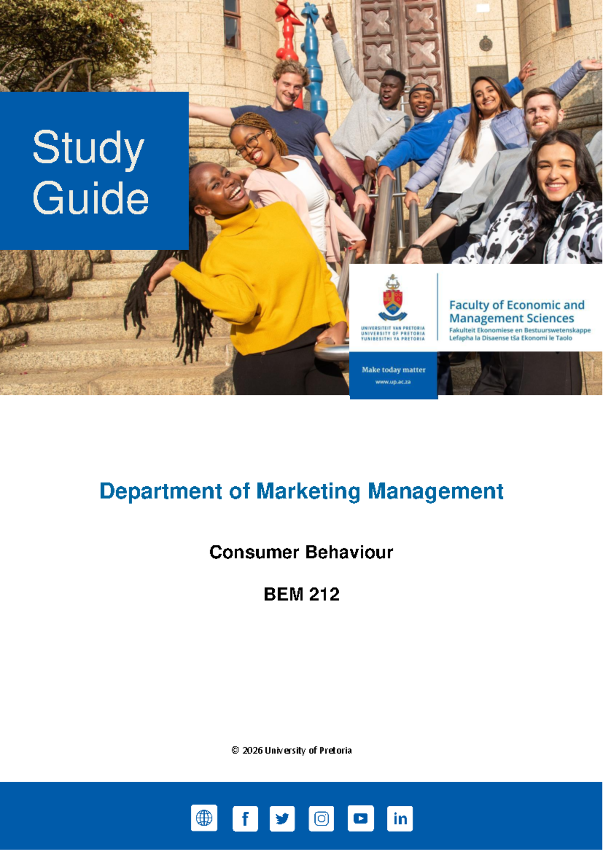 BEM 212 Consumer Behaviour Study Guide 2026 - Final Exam Prep - Studocu