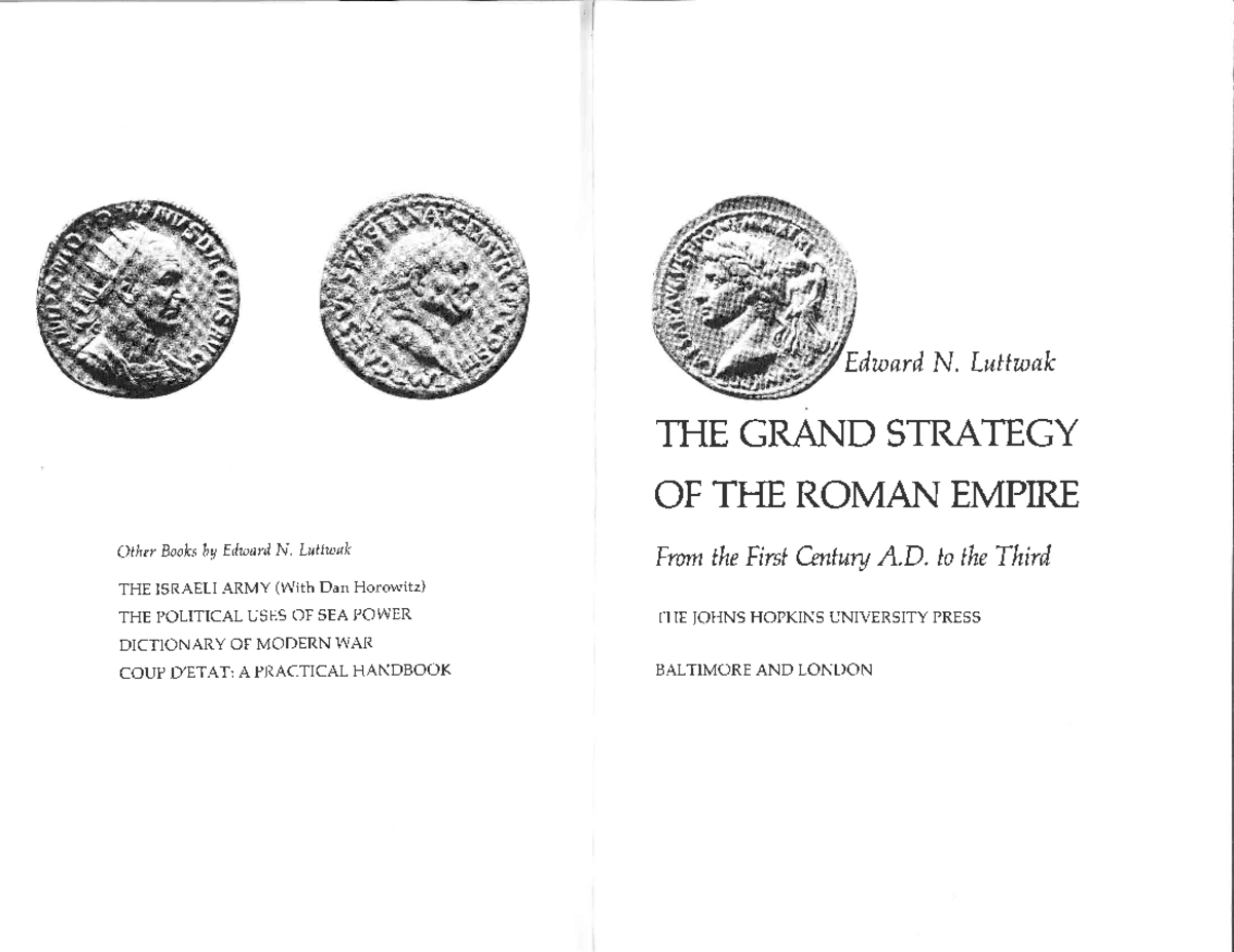 From the Flavians to the Severi: Military Strategies in Roman Frontier ...