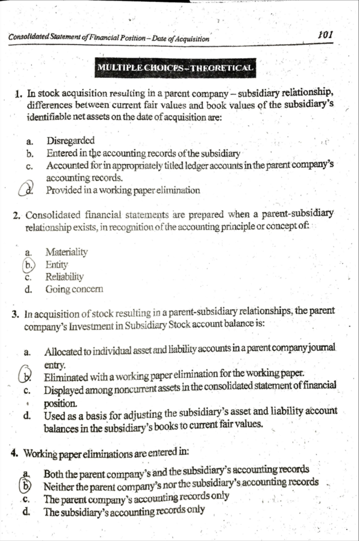 Chapter 15 - MCQs for Advanced Accounting II - Studocu