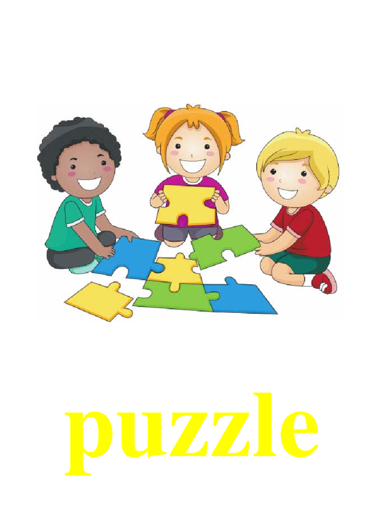 IN FLCS - 1 - Flashcard - 120 - puzzle teddy bear plane blocks drum ...