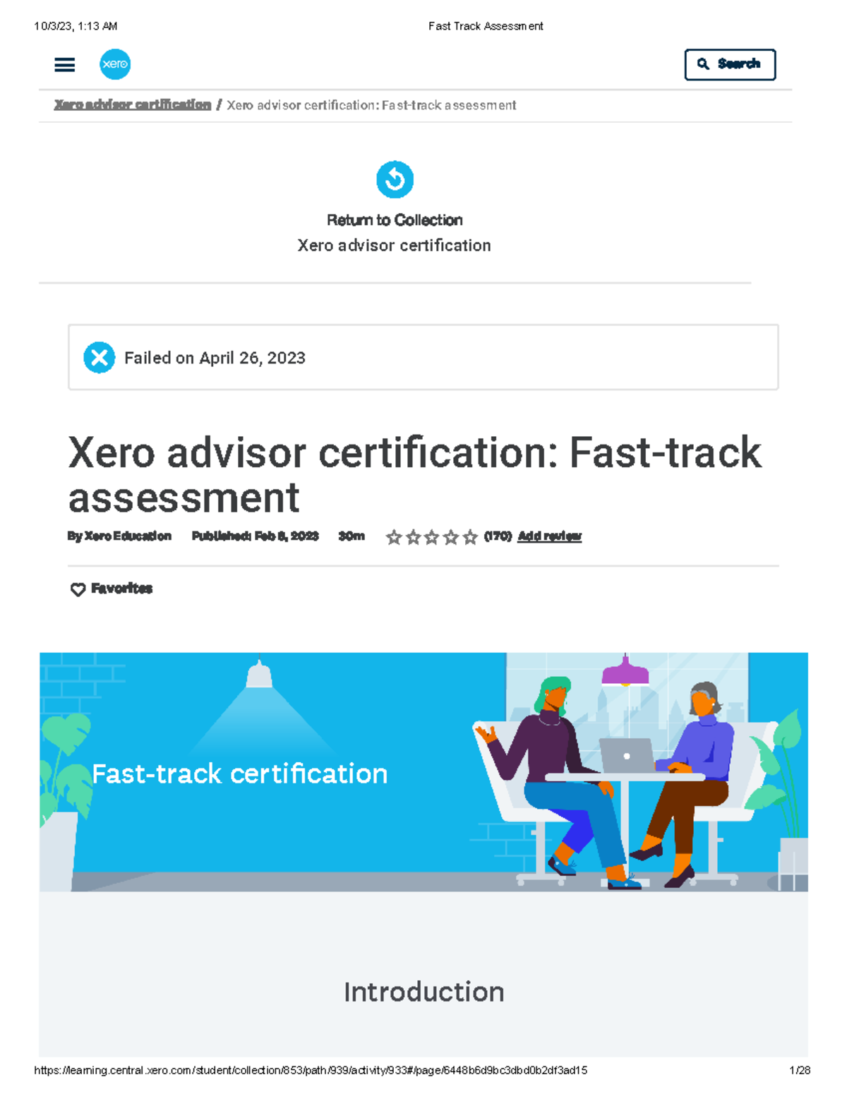 Xero Advisor Certification: Fast Track Assessment Guide - Studocu