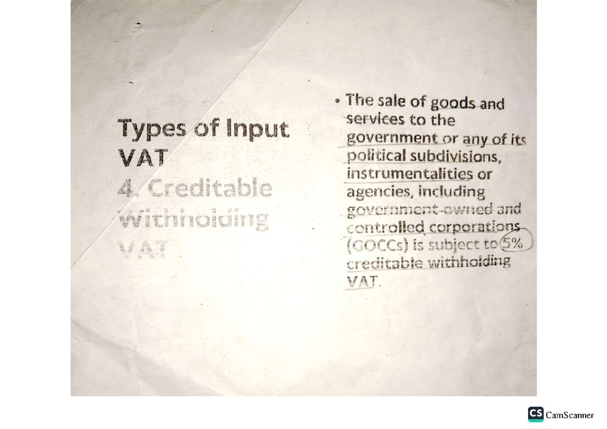 TAX 101 - Withholding VAT Transactions and Excess Input Tax ...