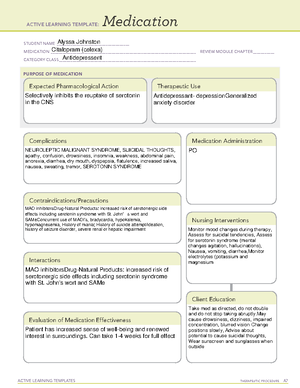 Lithium - ATI Med Template - ACTIVE LEARNING TEMPLATES THERAPEUTIC ...