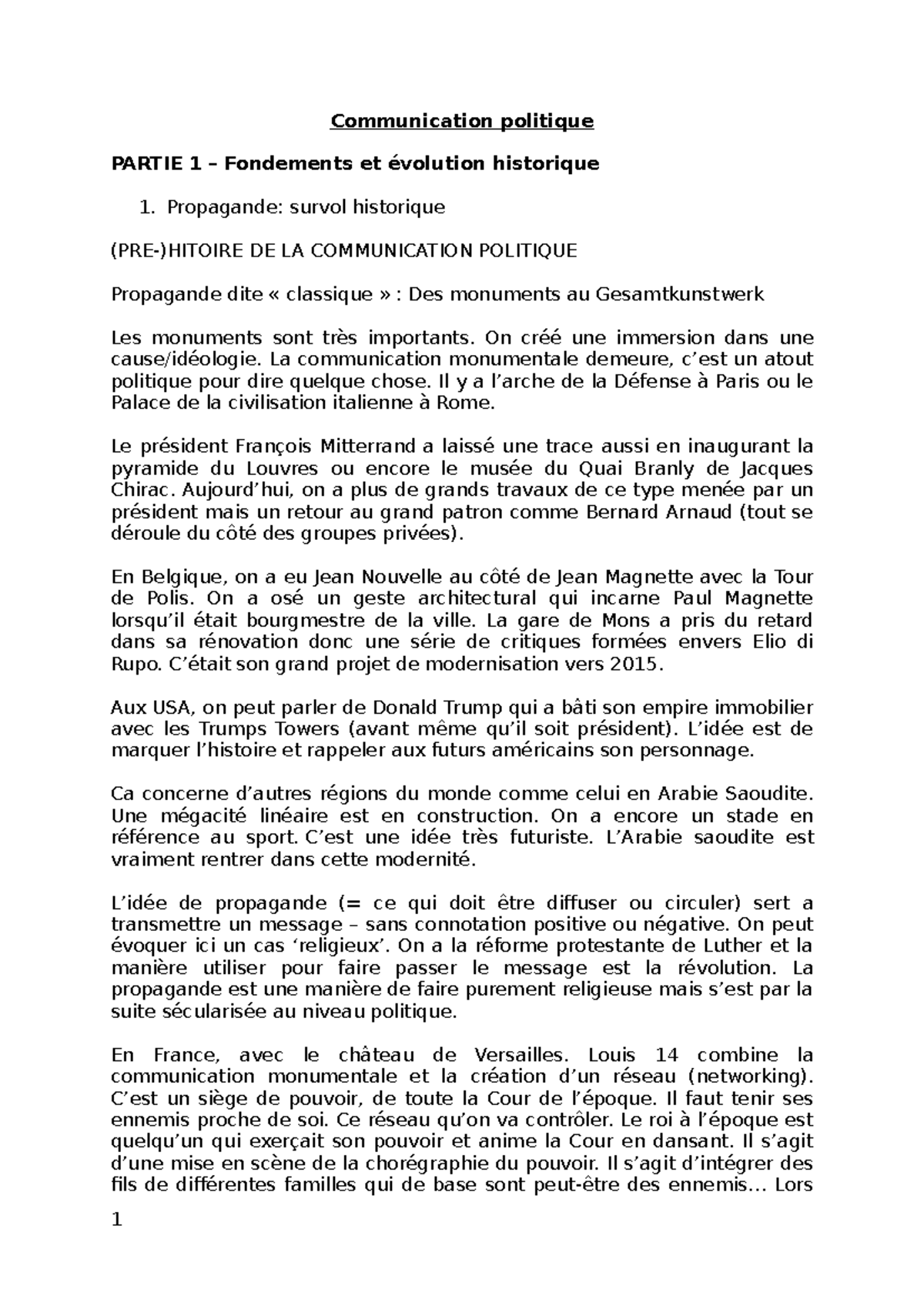 Communication Politique - Partie 1 : Fondements et Évolution Historique ...