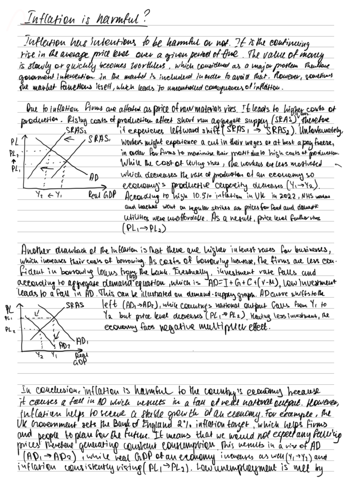 Inflation Analysis: 15 Marks Insight and Discussion - Studocu