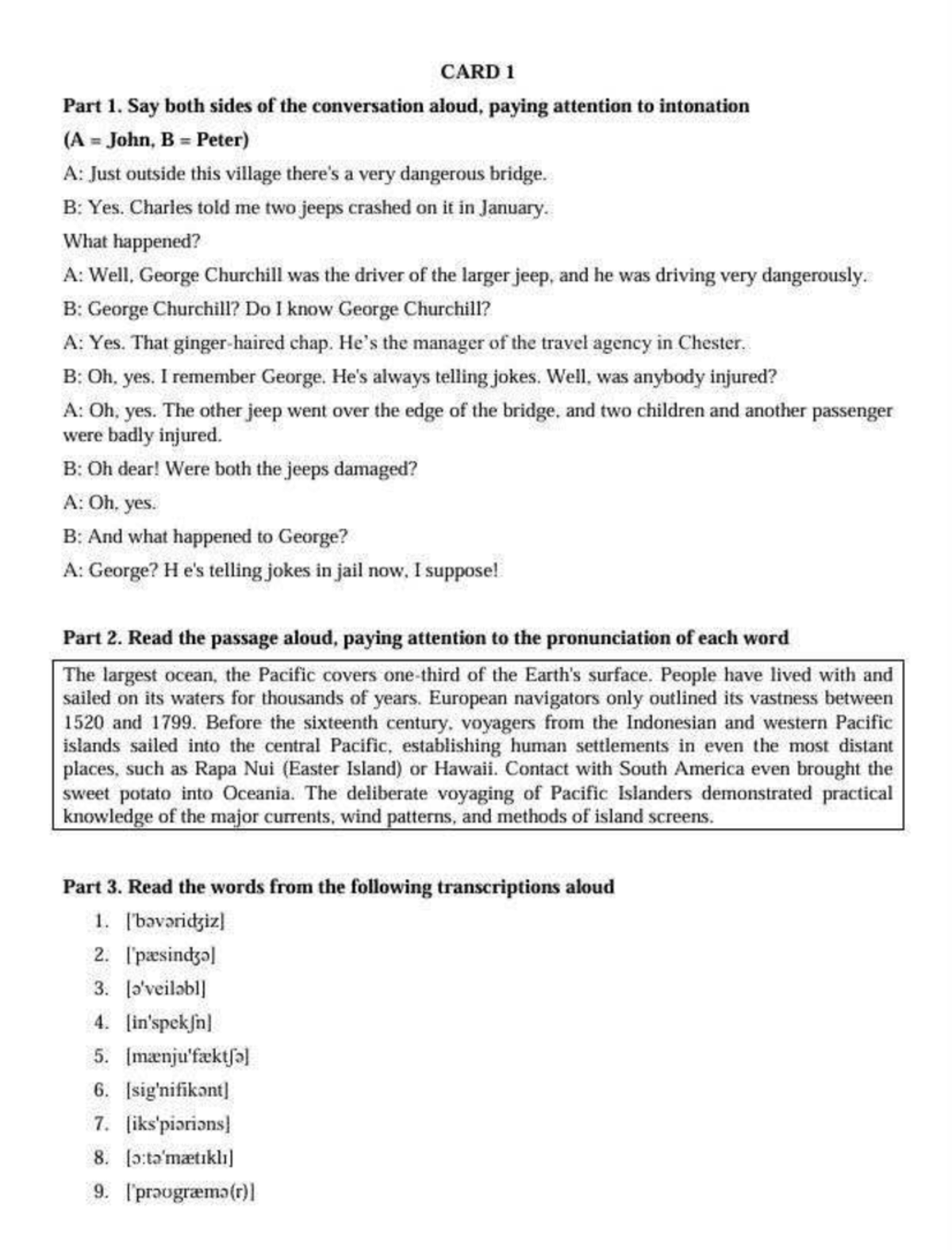 CARD Conversations and Readings: Intonation and Pronunciation Practice ...
