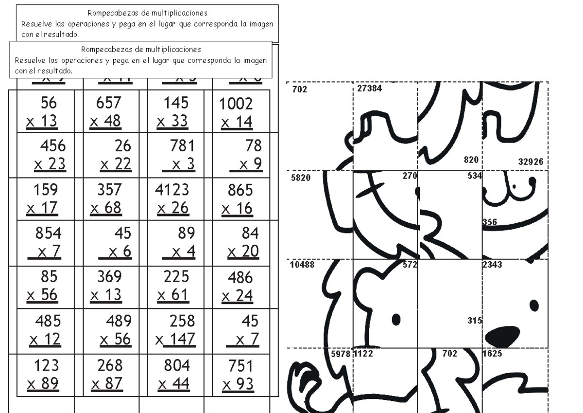 Rompecabezas Matemático, Miércoles 13 - Rompecabezas de ...