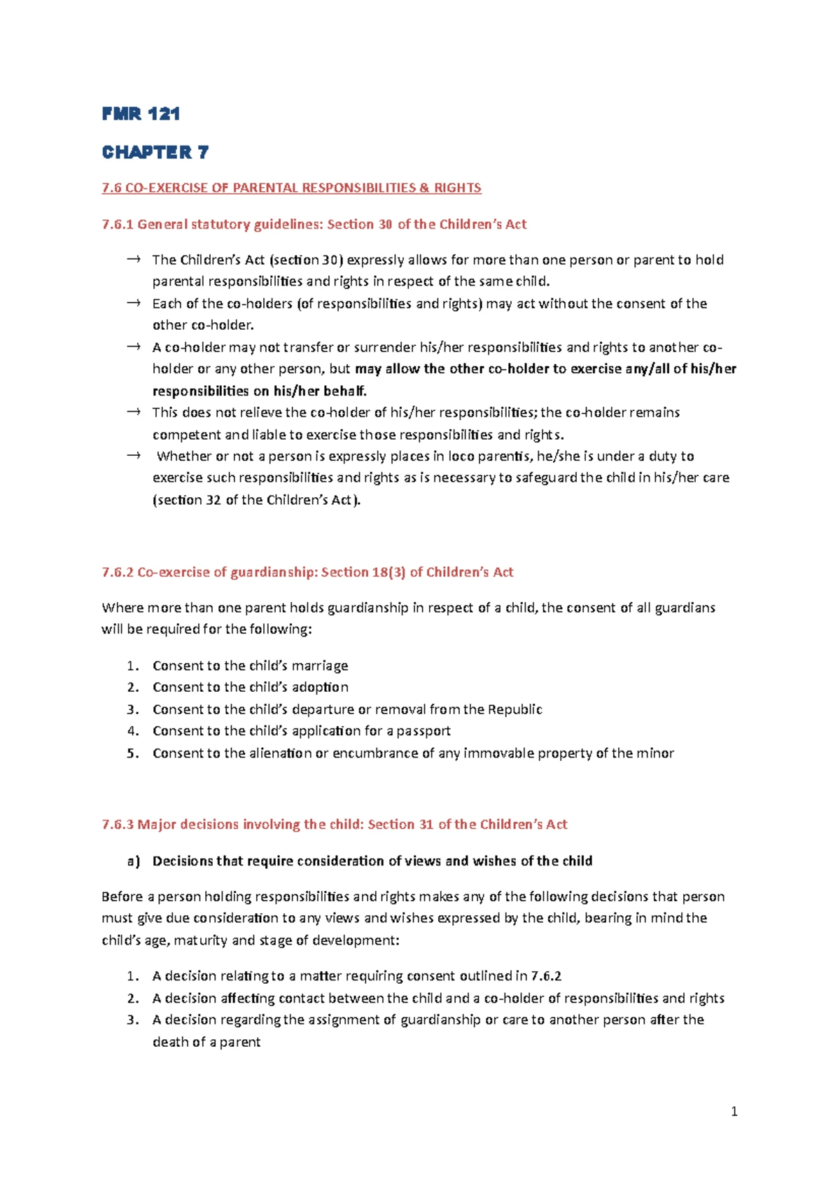 PVL 101 Assignment Attempt 1: Divorce Act Questions and Answers - Studocu