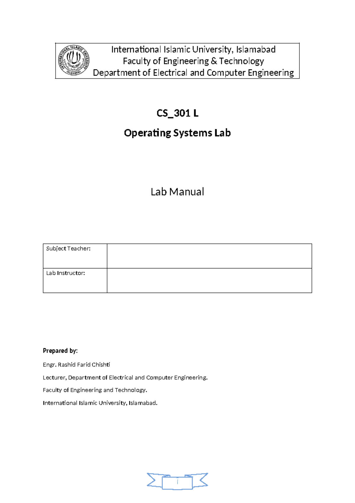 CS_301 L - Operating Systems Lab Manual: Linux Installation & Commands ...
