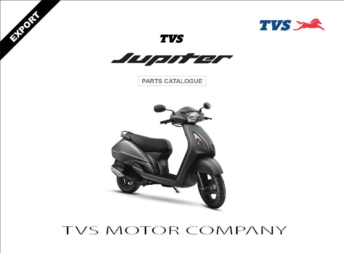 TVS JUPITER Spare Parts Catalogue - R T P O X E Edition - Studocu