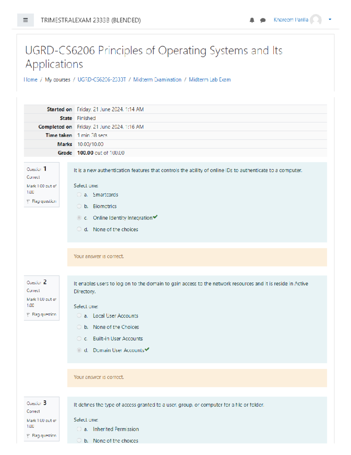 OS AND ITS APP (CS101) Midterm Lab Exam Summary - Studocu