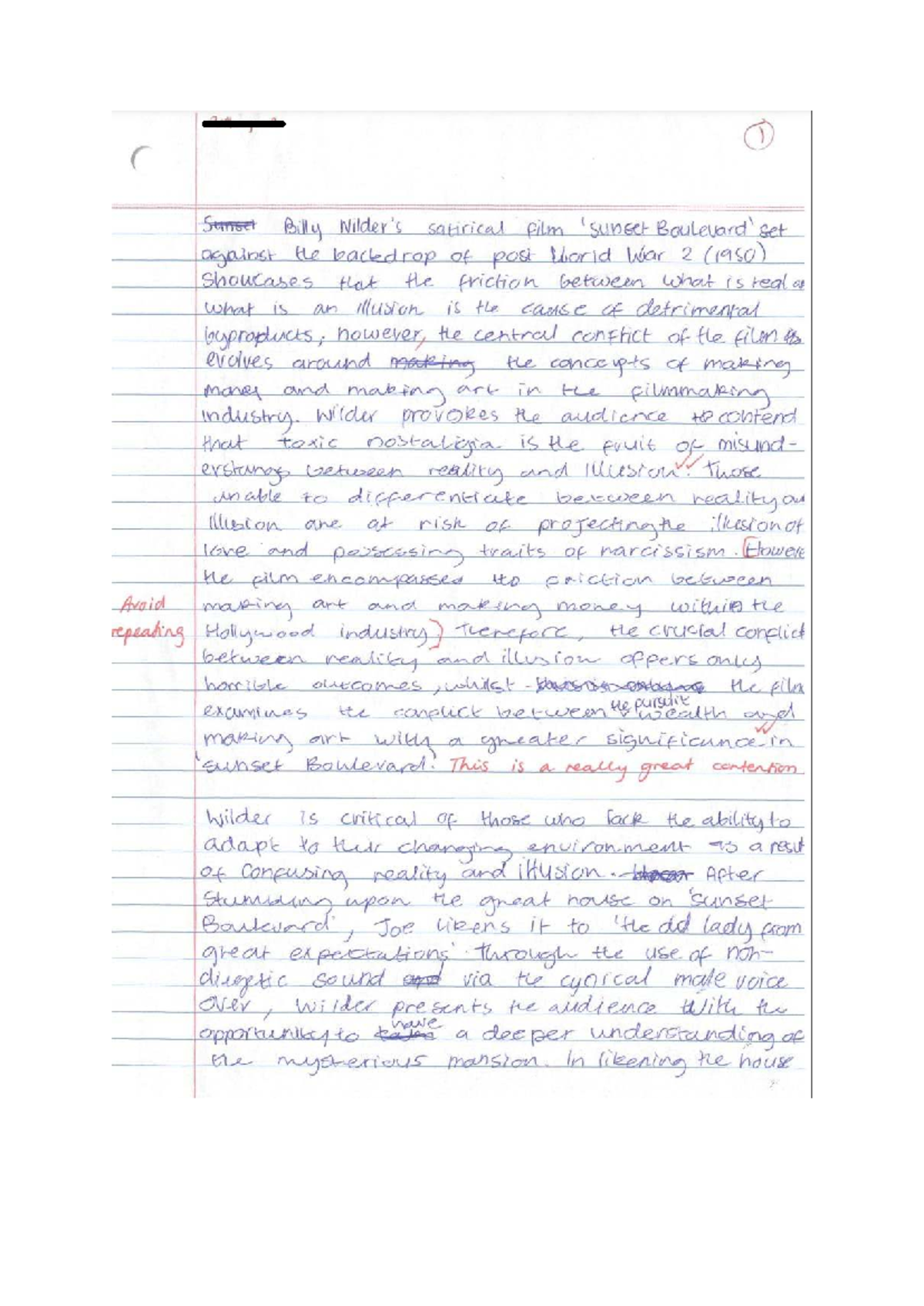 High Essay Sample (Course Code: CV) - Studocu