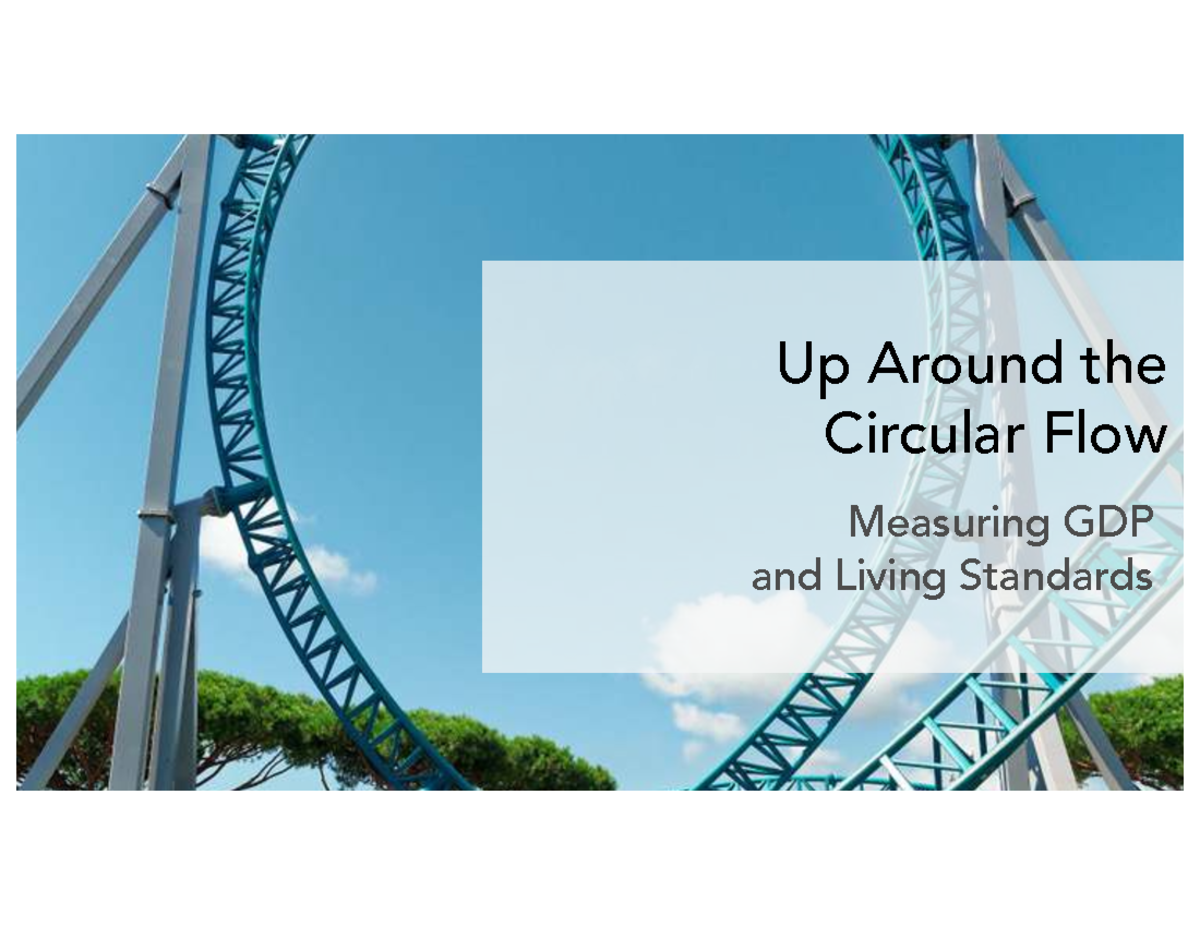 Chapter 6 - Lecture Slides on GDP and Living Standards Analysis - Studocu
