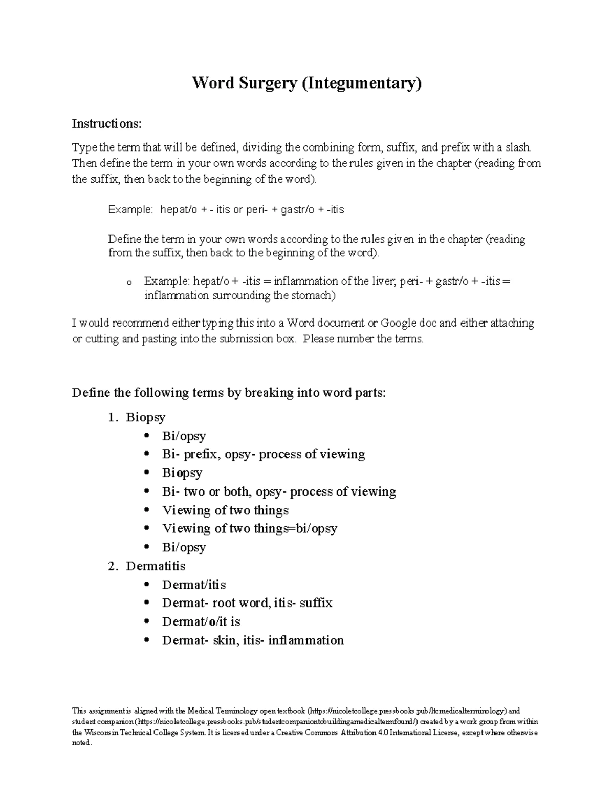 Word Surgery: Special Senses (Eyes & Ears) Definitions and Breakdown ...