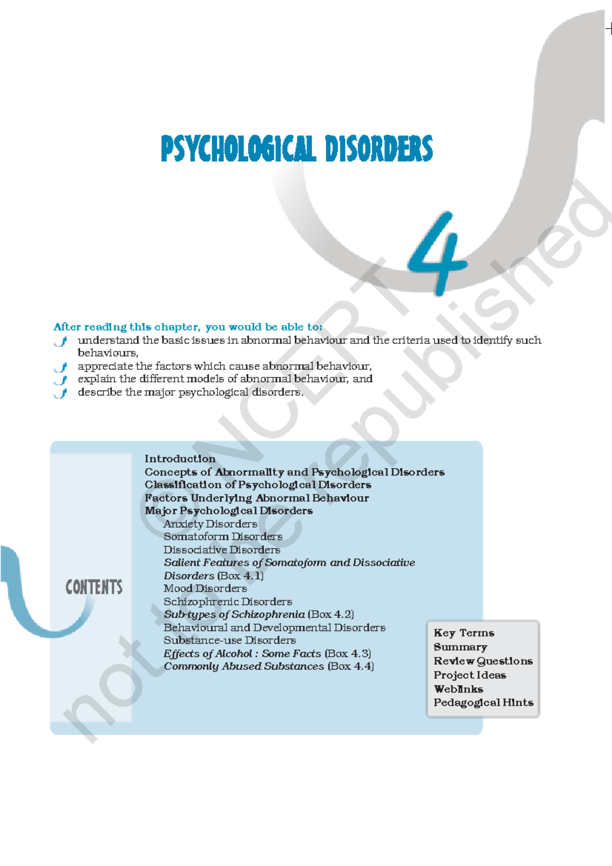 Abnormal psychology - Chapter 4 • Psychological Disorders 69 ...