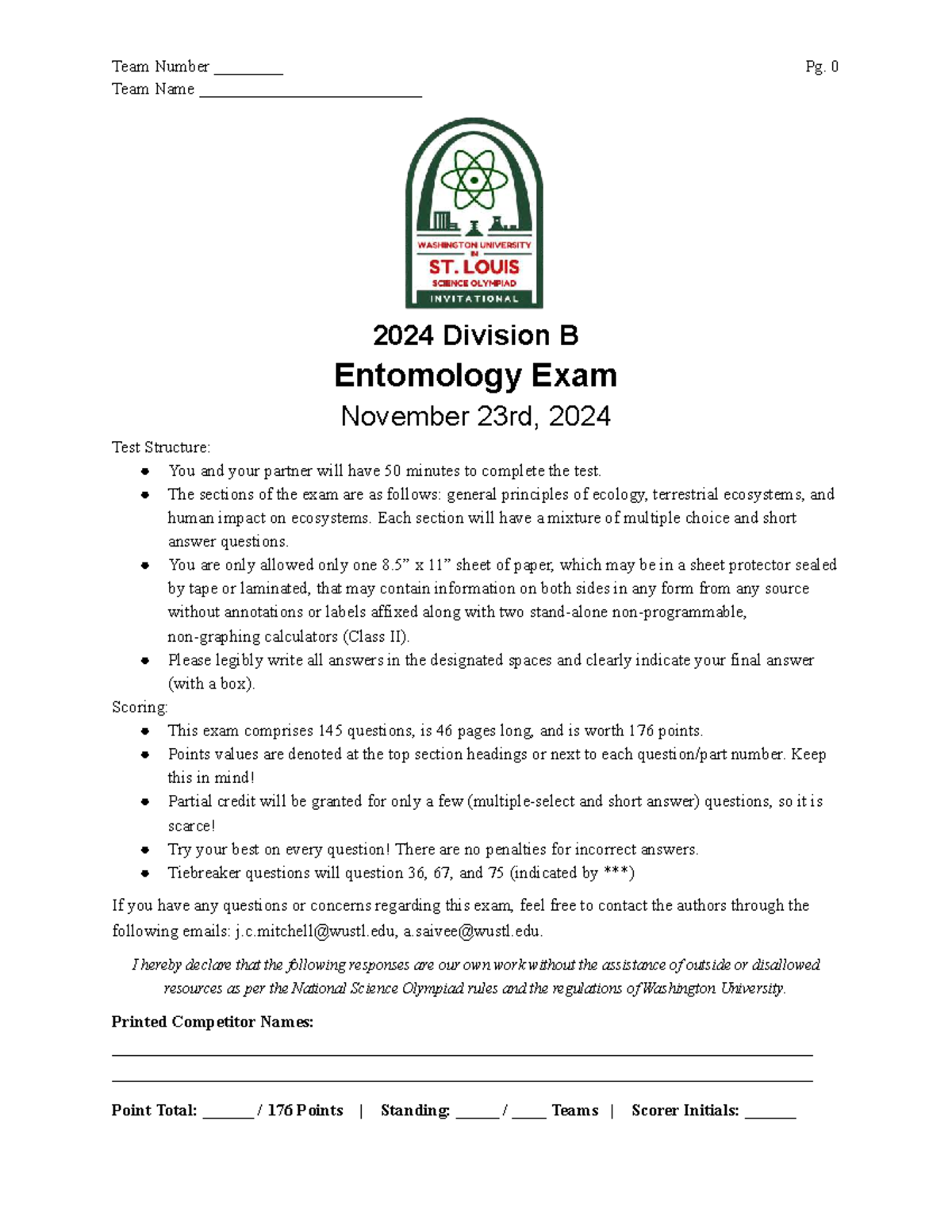 Wash U Entomology Final Exam - 145 Questions on Ecology & Ecosystems ...