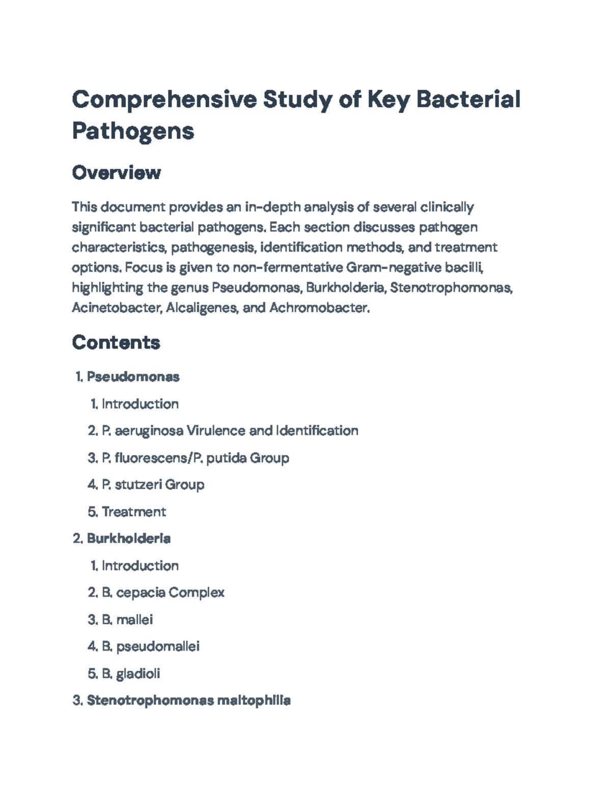 Comprehensive Analysis of Clinically Significant Bacterial Pathogens ...