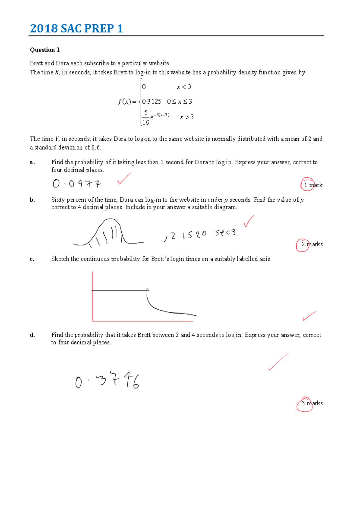 2018 SAC PREP 1: Probability Revision for VCE Methods - Studocu