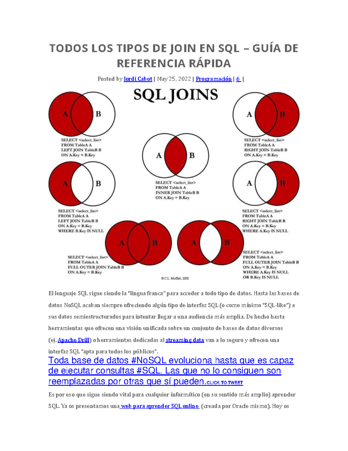 Joins - TODOS LOS TIPOS DE JOIN EN SQL – GUÍA DE REFERENCIA RÁPIDA ...