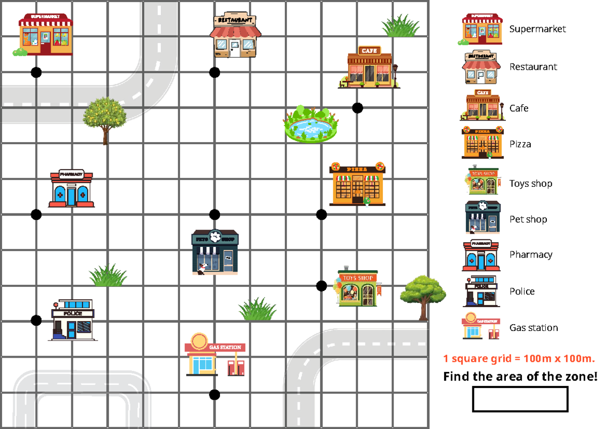 Map - aaa - math and math - Supermarket Restaurant Cafe Pizza Toys shop ...
