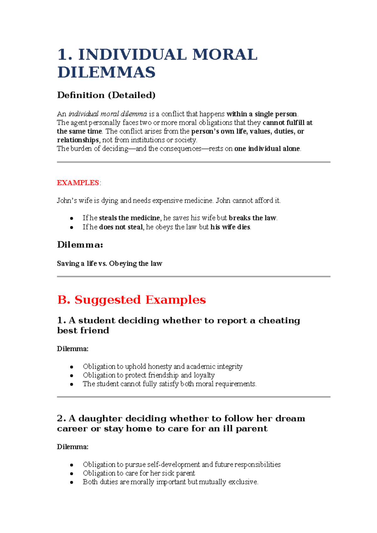 3 Levels of Moral Dilemma: Individual, Organizational, and Structural ...