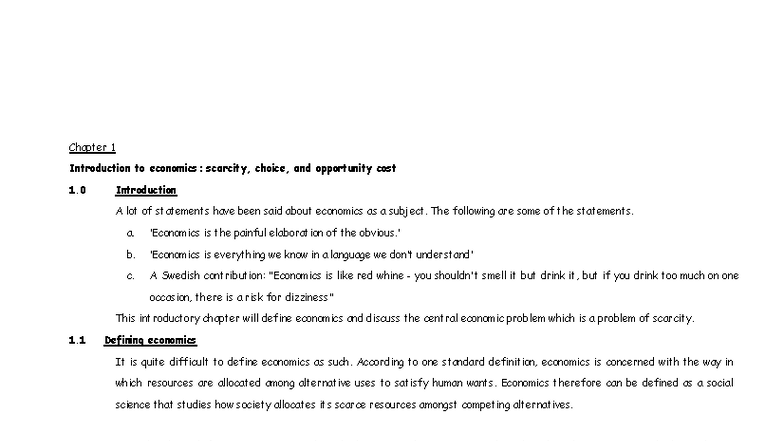 Best Economics - Chapter 1: Introduction to Scarcity, Choice ...
