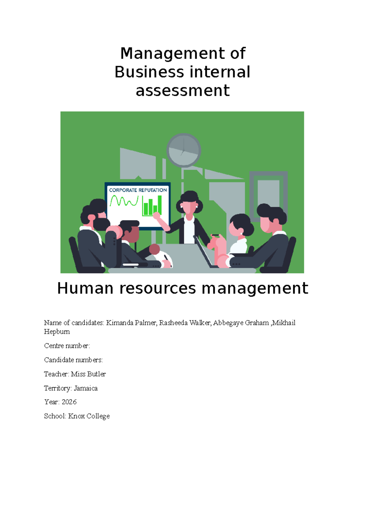 Management of Business IA: HRM Strategies at Shopping Electronics ...