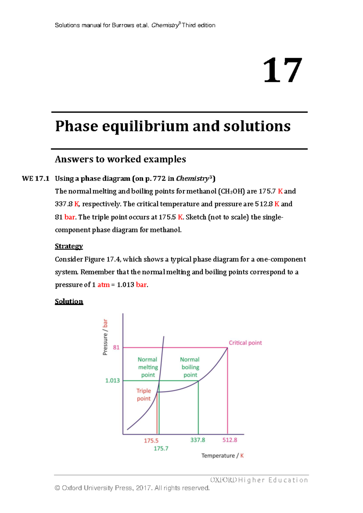 Burrows 3e Solutions Manual: Chapter 17 Phase Equilibrium & Solutions ...