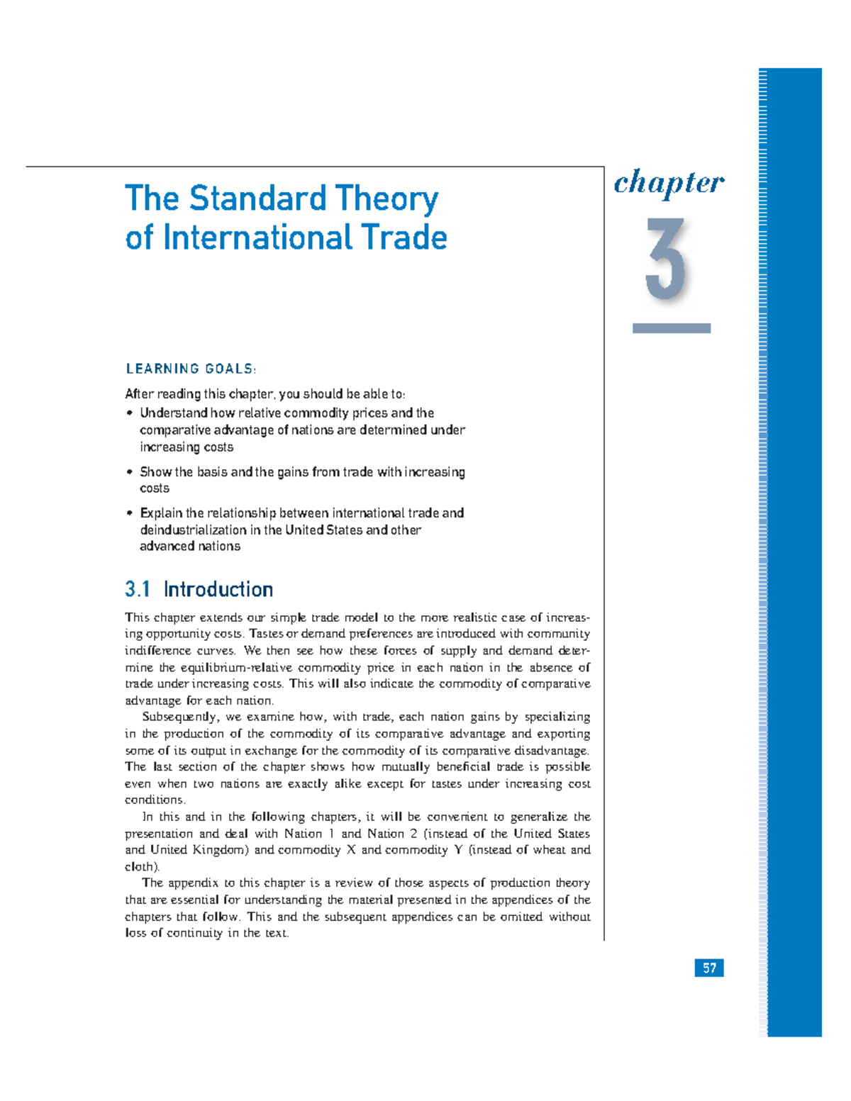 Chap 3 - The Standard Theory of International Trade - Dominick ...