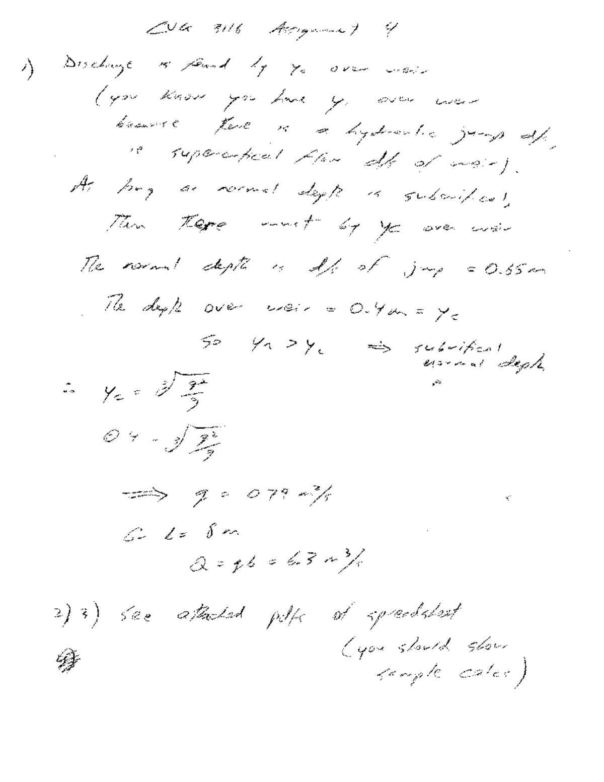Assignment 4 Solution-Q2 - Therefore, we have a M1 profile from normal ...