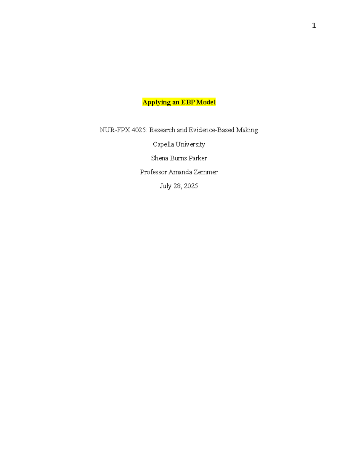 Applying the Johns Hopkins EBP Model to Diabetic Ketoacidosis ...