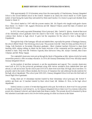 Grading System FOR Junior AND Senior HIGH School for Stud HB - GRADING ...