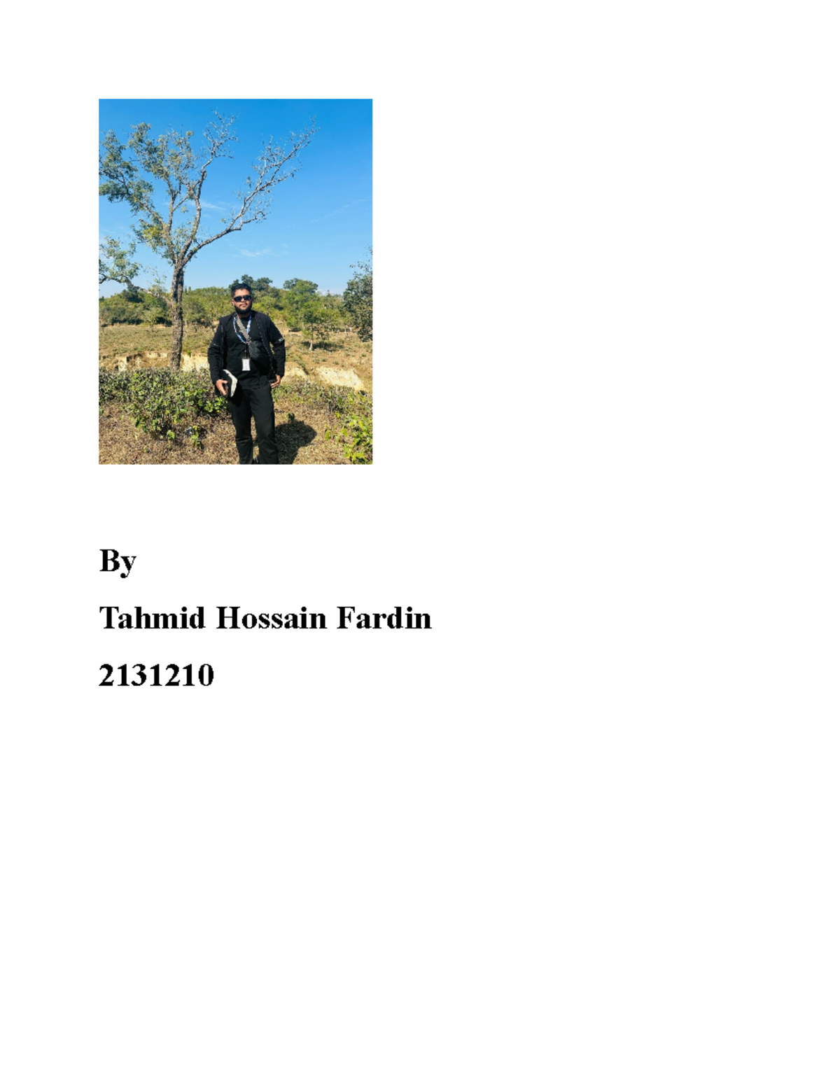 Introduction and conclusion part lfe by Tahmid Hossain fardin 2131210 ...