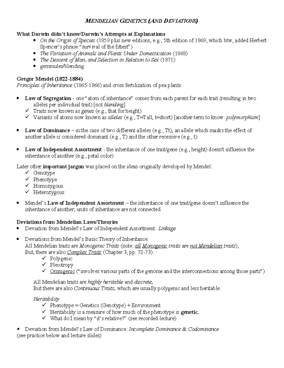 Mendelian Genetics (BIO101): Understanding Inheritance Laws and ...