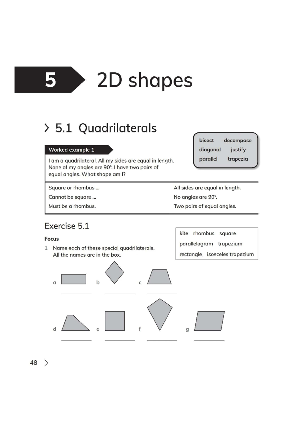 2D Shapes - Quadrilaterals & Circles (EVD VCV) - Studocu