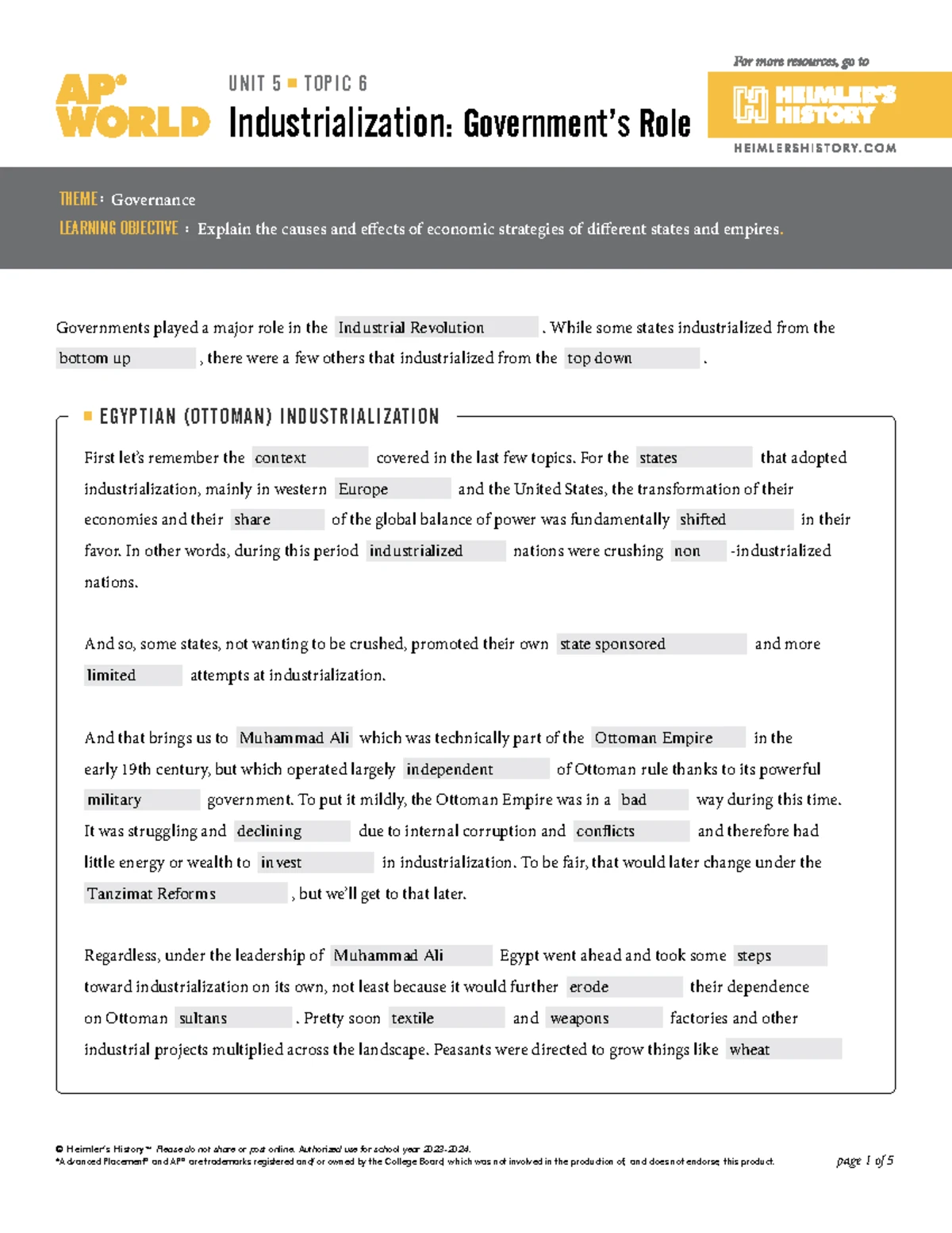 AP World History Unit 4 Topic 1 Technological Innovations Guide - Studocu