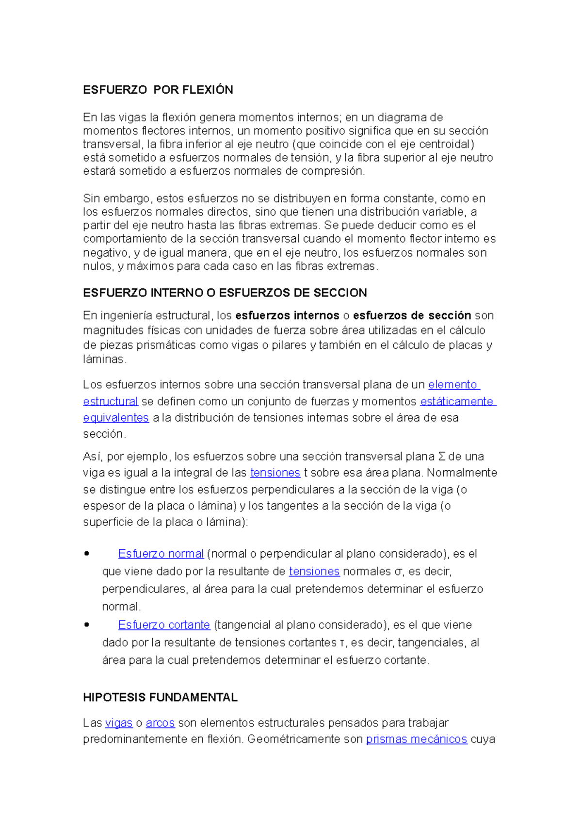 Esfuerzo por Flexión en Vigas: Fundamentos y Aplicaciones en ...