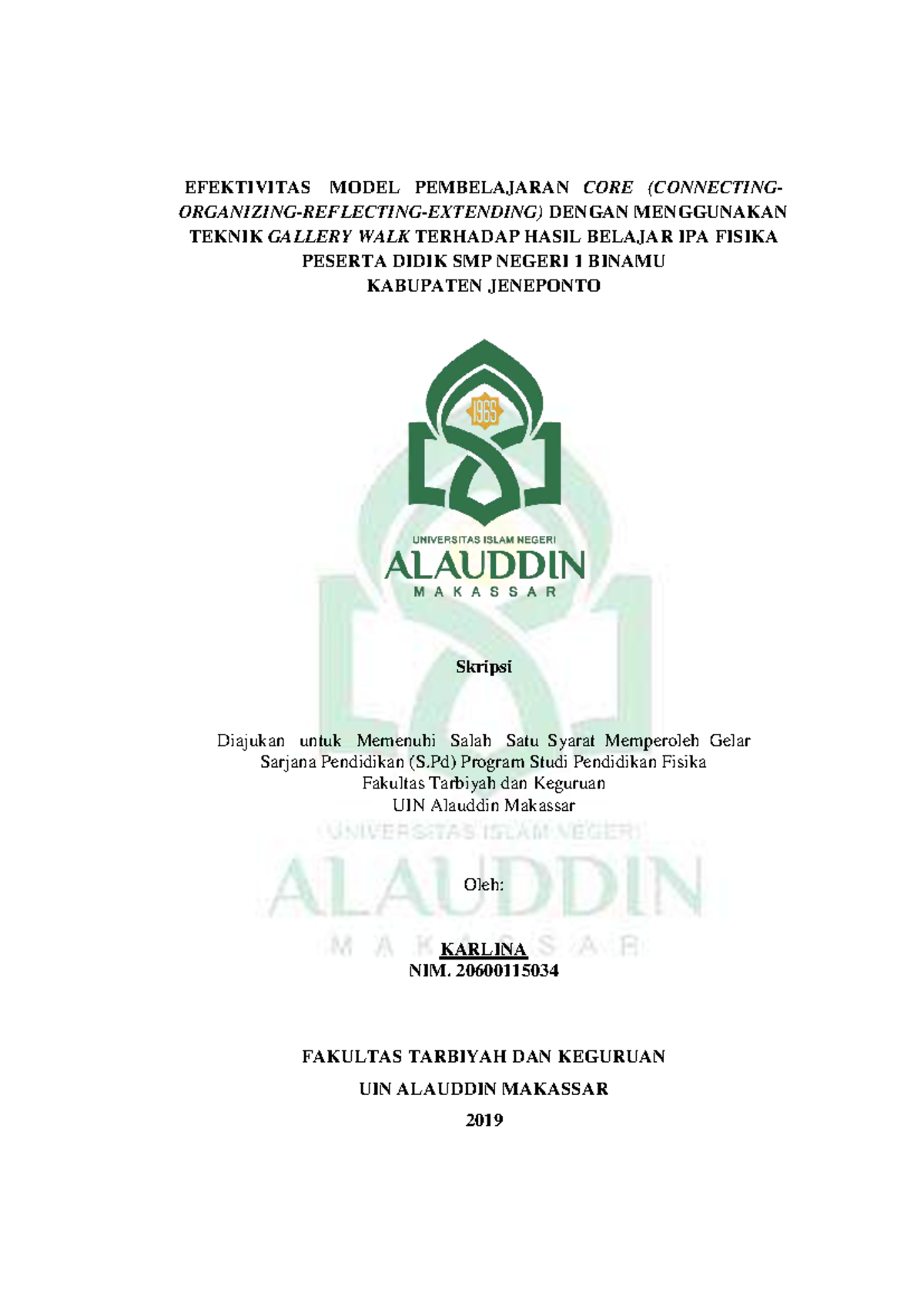 Model Pembelajaran CORE dengan Teknik Gallery Walk untuk Hasil Belajar ...