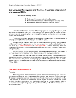 Module 3 - Linguistics is the scientific study of language and its ...